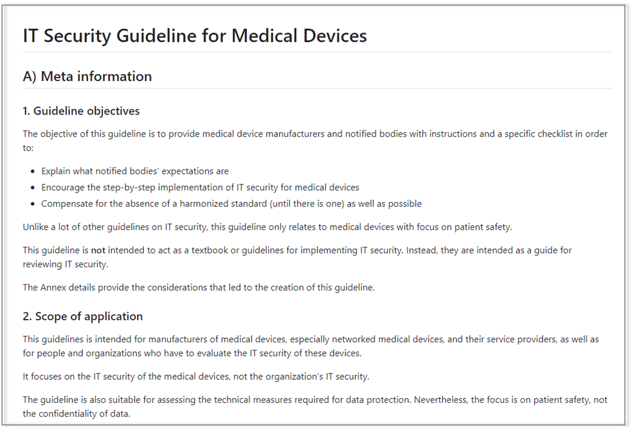Guideline IT Security